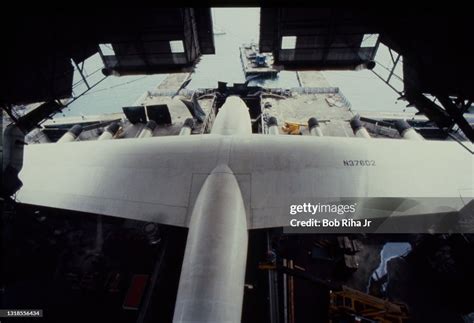 Hughes H 4 Hercules Known As The Spruce Goose Emerges From Its