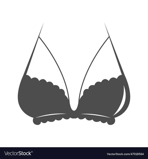 Bra Icon Logo Design Royalty Free Vector Image