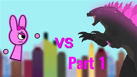 Godzilla Evolved Vs Pinki Super Sprunki Part 1 The First Encounter