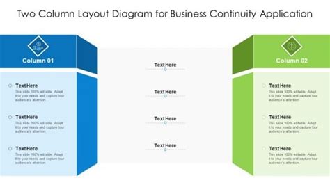 Two Column Layout Diagram Of Data Integration PowerPoint Templates
