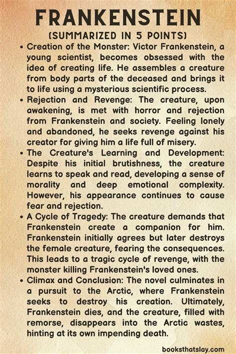 Frankenstein Summary And Key Themes