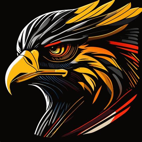 Illustration Of A One Side Human Head Another Side Fill With Eagle For