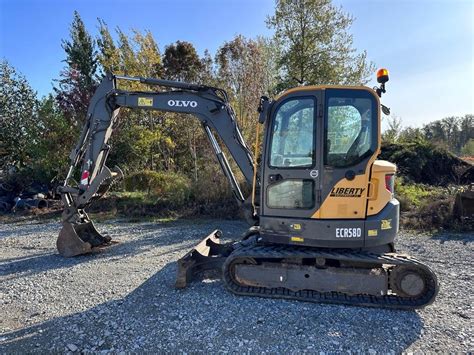 2016 Volvo Ecr58 Mini Excavator Choice Of Three Low Hours