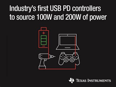 First 200 W And 100 W USB Type C And USB Power Delivery Controllers Simplify Higher Power In