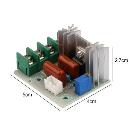 Ac50 220v Scr 전압 조정기 디밍 조광기 모터 속도 제어기 온도조절기 전자 전압 조정기 모듈 2000w 스마트 전자