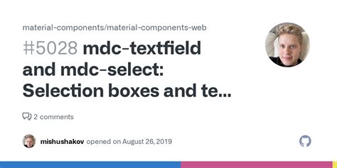 Mdc Textfield And Mdc Select Selection Boxes And Text Fields Go Out Of Alignment When One