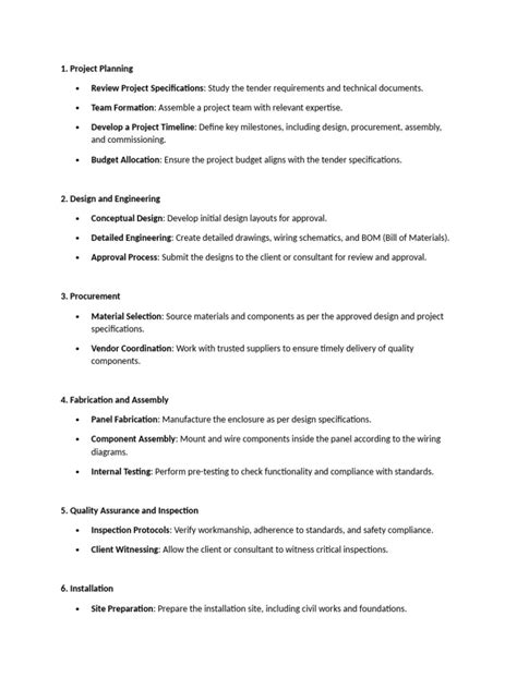 project plan pdf specification technical standard