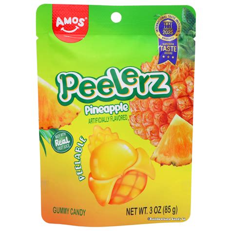 Gummy Pineapple Peelerz Peelable Gummies Rainbowland Candy Co