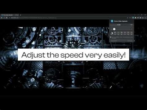Prime Video Speeder Adjust Playback Speed Chrome Web Store