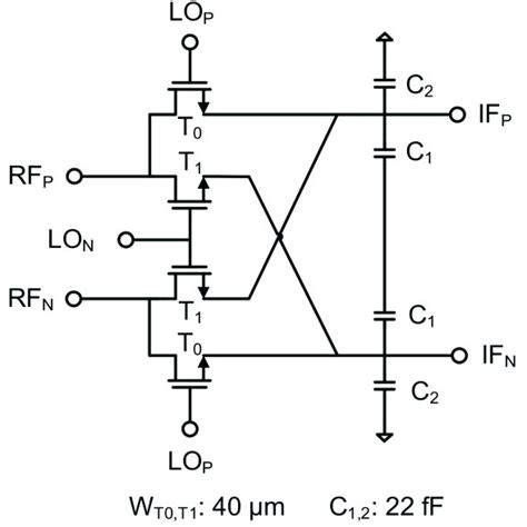 Schematic Of 60 Ghz Double Balanced Passive Mixer Download