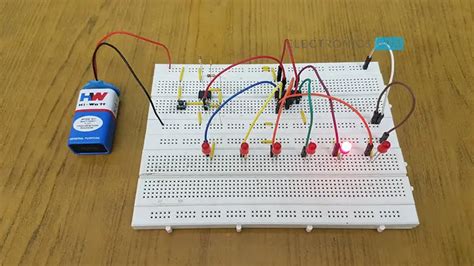Unbiased Electronic Dice With LEDs Using 555 Timer