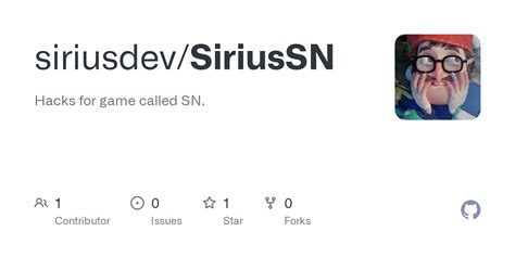 github siriusdev siriussn hacks for game called sn