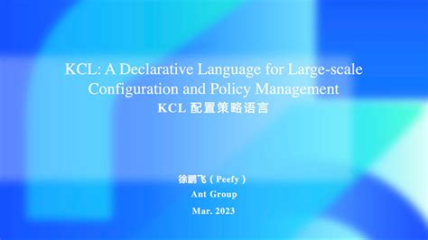 Kcl Introduction On Os2atc 2022 Meeting Kcl Programming Language