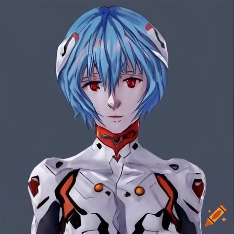 Portrait Of Rei Ayanami From Neon Genesis Evangelion On Craiyon