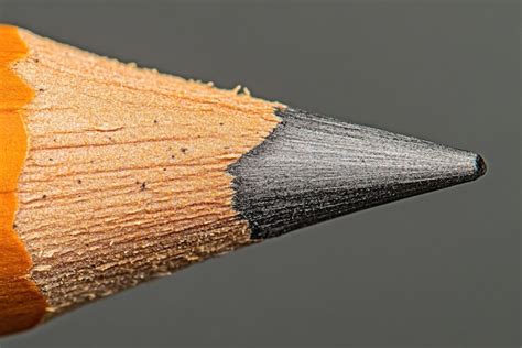 Closeup Of A Sharpened Pencil Tip Premium Ai Generated Image