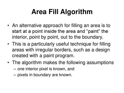 fill area algorithms jan ppt download
