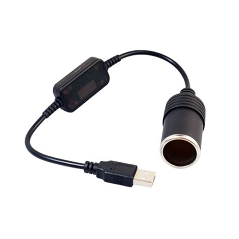Cable Enchufe Usb Adaptador Convertidor Accesorios Electrónicos Automóvil 12v Auto Motos Negro