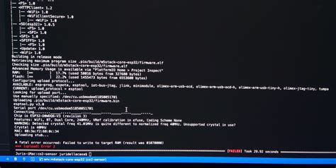 upload error m5stack core2 platformio ide platformio community