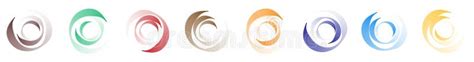 Circle Preloader Buffer Shape Circular Progress Bar Stock Vector