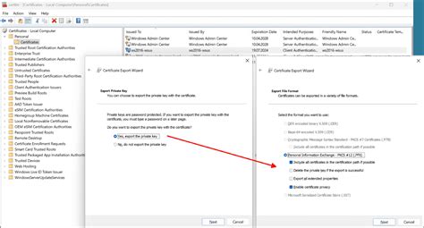 Export Certificate As Cer Der P7b Or Pfx 4sysops