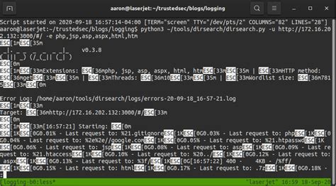 TrustedSec Intro To Web App Security Testing Logging