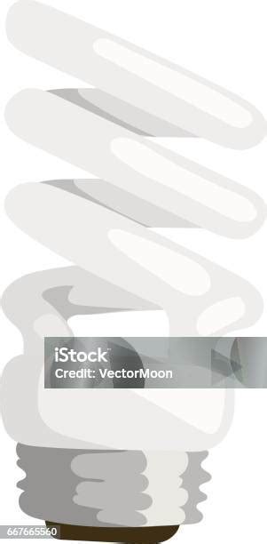 저장 전구 벡터 일러스트 레이 션 전기 밝은 아이콘 전원 모양 보존 나선형 절약 경제적 인 발명 개체 에코 효율적인 개념 와트