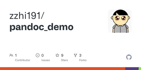 GitHub Zzhi Pandoc Demo
