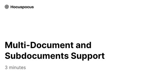 Multi Document And Subdocuments Support Tiptap