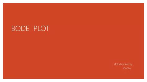 Bode Plotpptx Physics Science Bode Plotpptx Physics Science