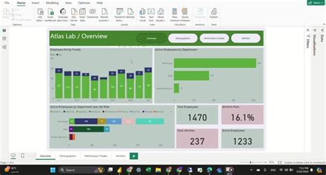 [video] ahmed ibrahem on linkedin presenting my power bi hr analysis