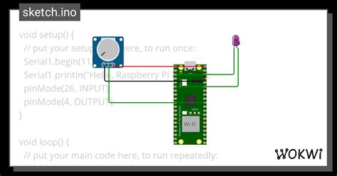 Potentiometer Wokwi Esp32 Stm32 Arduino Simulator