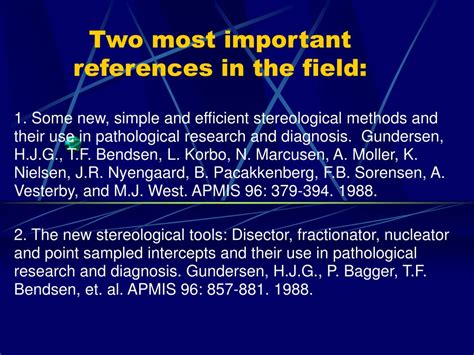 Ppt Introduction To Basic Concepts And Methods Of Modern Stereology Powerpoint Presentation