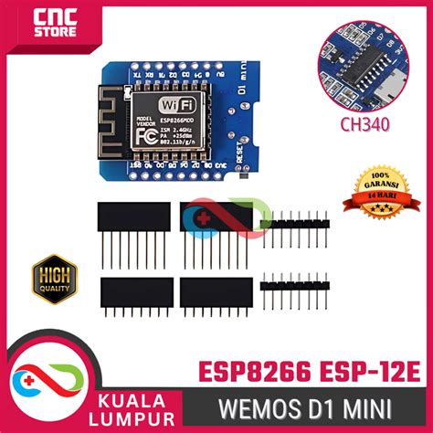 Wemos D1 Mini Nodemcu 4mb Lua Wifi Iot Esp8266 Esp 12f Arduino Shopee Malaysia