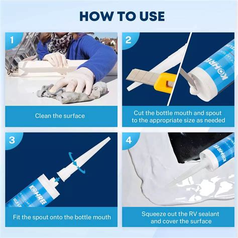 Kohree Self Leveling Sealant Rv Roof Lap Crack Sealer