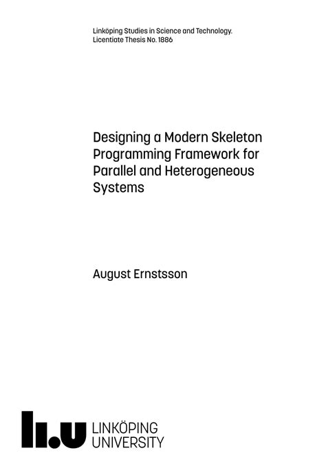 pdf designing a modern skeleton programming framework for parallel