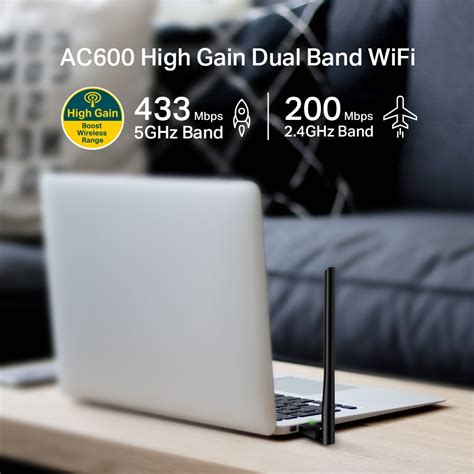 Archer T U Plus Ac High Gain Wireless Dual Band Usb Adapter Tp Link