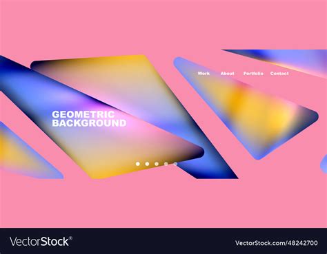 Bright Colorful Triangular Shapes Abstract Vector Image