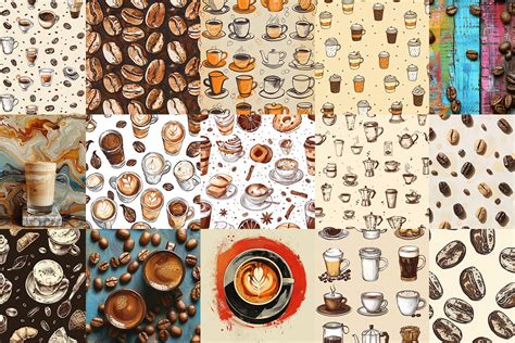 500 پترن و بک گراند قهوه 🔥کد فایل 155795