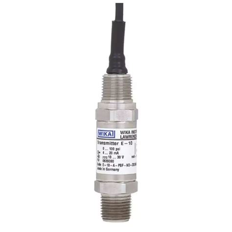 Buy Wika E 10 Series Pressure Sensor 0bar Min 600bar Max 2 Wire 4 To 20