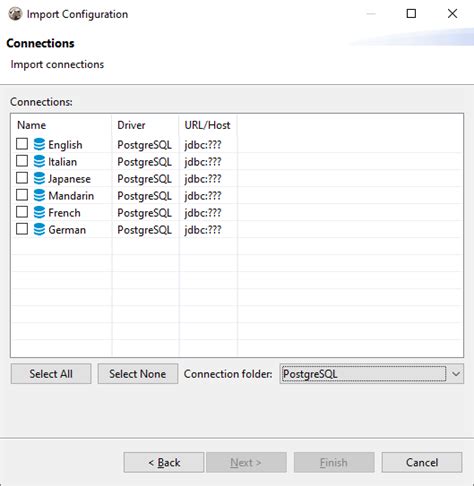 Import Custom Connections Into A Certain Folder · Issue 9857 · Dbeaver