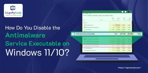 How To Turn Off Antimalware Service Executable On Windows