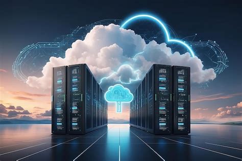 Embracing Cloud Computing Secure Data Transfer Future Infrastructure Premium Ai Generated Image