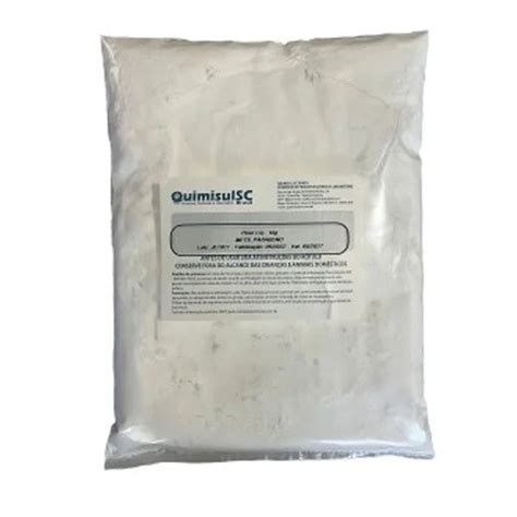 Nipagin Metilparabeno 1 Kg Quimisul Sc Brasil Ltda