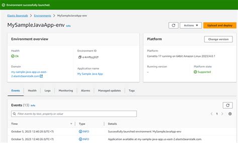 Aws Elastic Beanstalk Deploy A Sample Java Application Using Aws