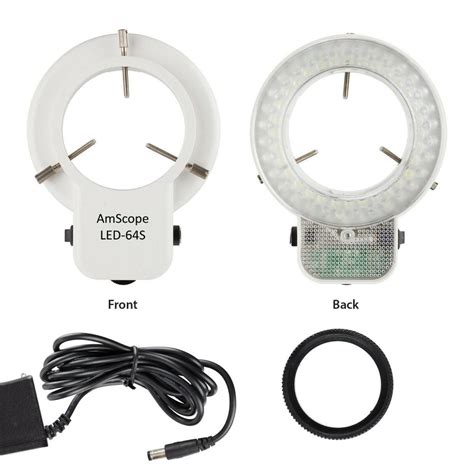 Amscope Led 64s 64 Led Microscope Ring Light With Dimmer Amscope Eu
