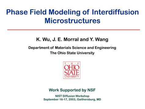 PPT Phase Field Modeling Of Interdiffusion Microstructures PowerPoint Presentation ID