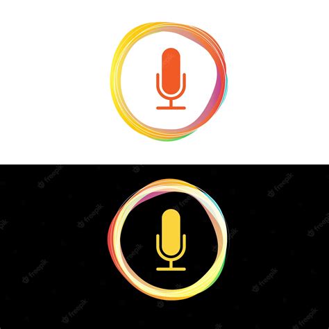 Premium Vector Color Circle Voice Waves
