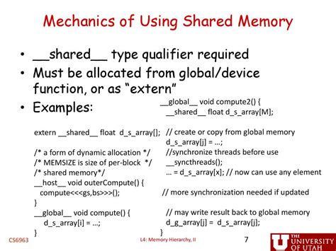 L4 Memory Hierarchy Optimization II Locality And Data Placement Cont CS6235 L4 Memory