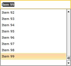 WPF AutoCompleteBox Highlight Behavior Telerik UI For WPF