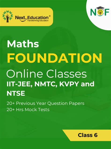 Maths Foundation Class 6 Online Course 2023 Iit Jee Nmtc Kvpy And Ntse
